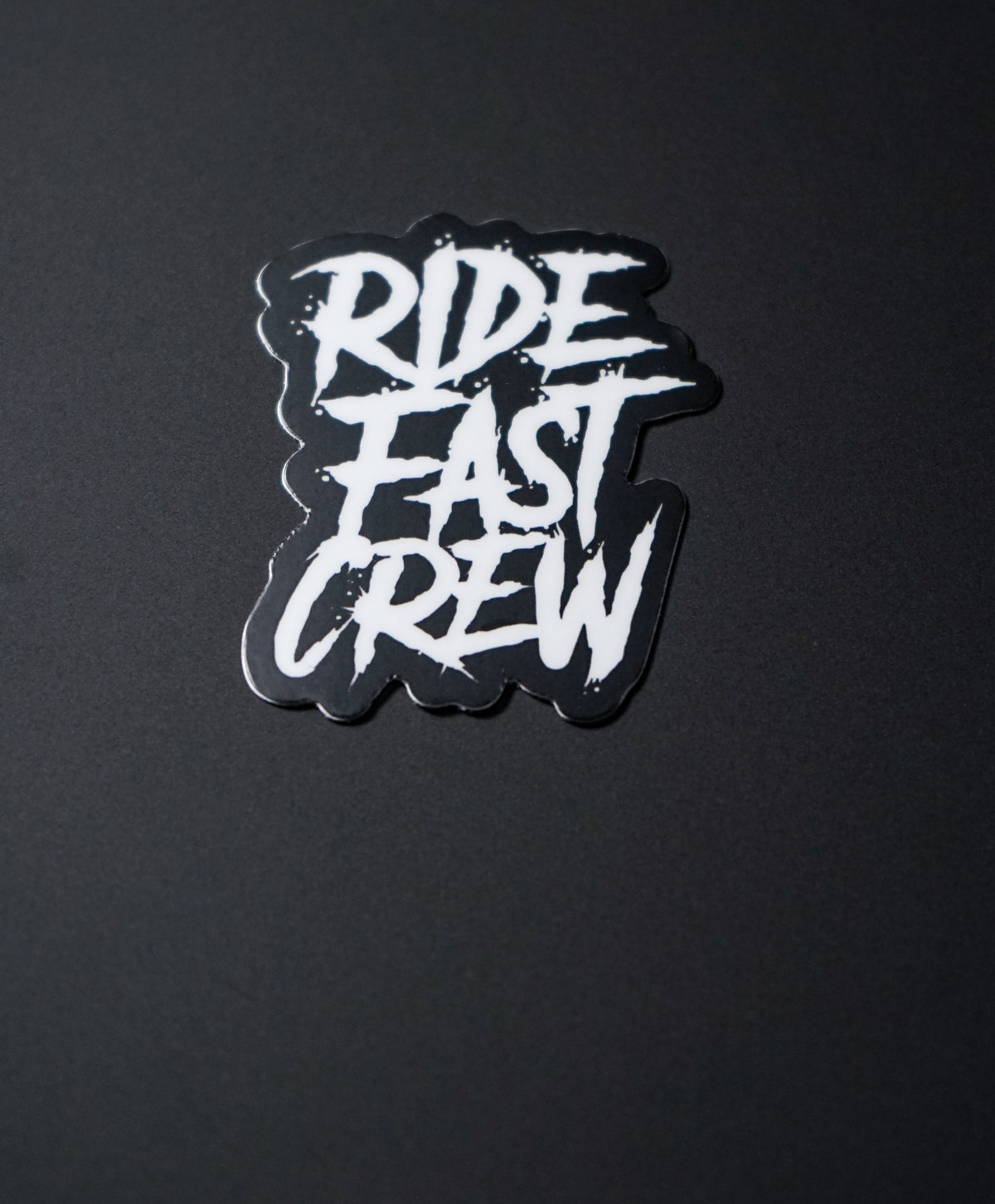 CREW DIE CUT STICKER– Ride Fast Crew