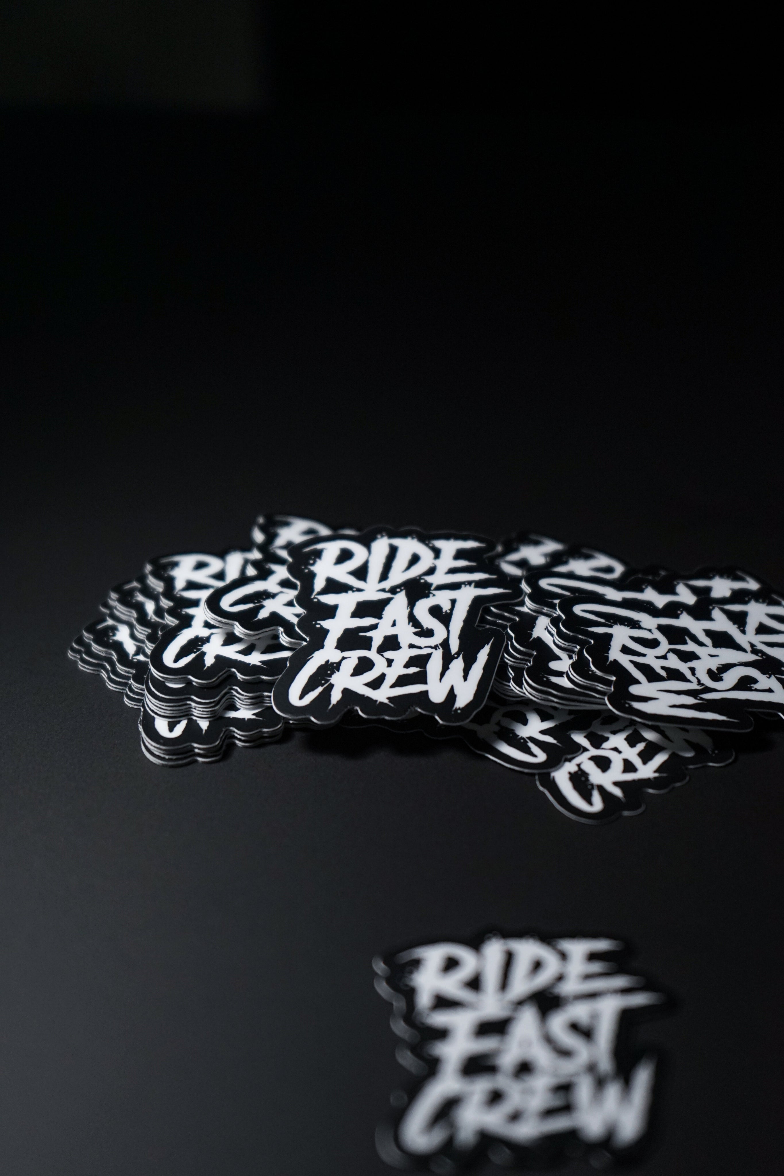 CREW DIE CUT STICKER– Ride Fast Crew